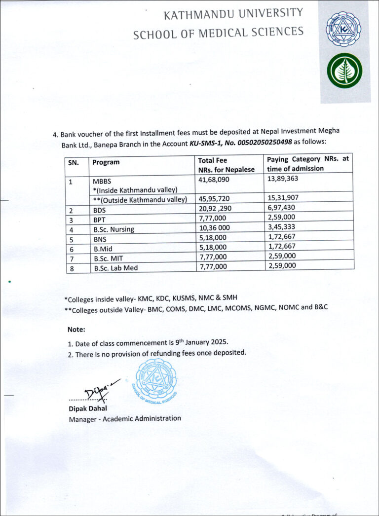 Admission Notice- Undergraduate Program 2025 Paying Category (Second Re ...